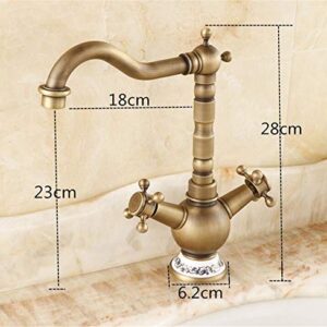 Generic Antique Bronze Finish 360 Degree Swivel Brass Faucet Bathroom Basin Sink Mixer Bath& Kitchen Taps Faucet