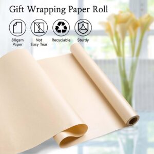 Jutieuo Off White Wrapping Paper Pearly-Lustre Solid Color Gift Wrapping Paper Roll for Wedding, Bridal shower, Baby Shower, Birthday, DIY Bouquet (17 Inches X 32.8 Feet)