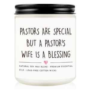 pastor's wife appreciation gifts for women, gifts for pastors wife, unique christmas christian birthday gift for preacher's wife, thank you gift for priest's wife, candle gifts for minister's wife