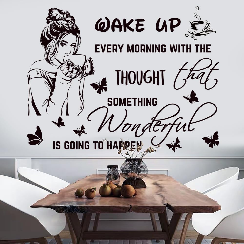 Inspirational Wall Decals Quotes Motivational Inspirational Wall Stickers Letter Wall Decals Vinyl Sayings Beauty Eye Wall Stickers for Women Bedroom Girls Bathroom Beauty Salon Wall Decoration.