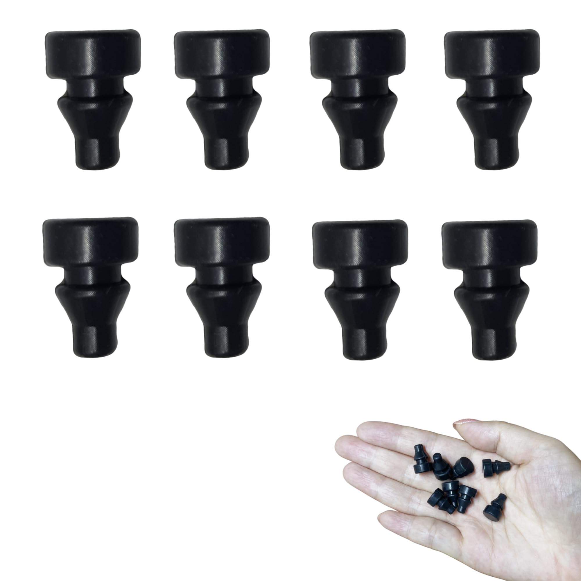 Holiket Replaceable Rubber Feet for Slow Cooker, Prevent Scratches and Marks, Slow Cookers Insert Accessories, Black (8 Packs)