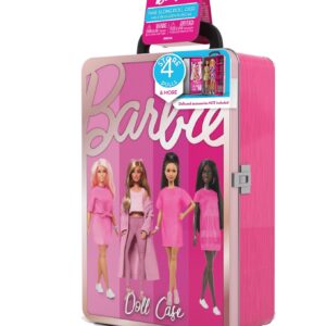 Barbie Metal Toy Storage Case Store it All - Compatible with other Dolls, for Kids Girls Ages 3 and Up, BBDS6