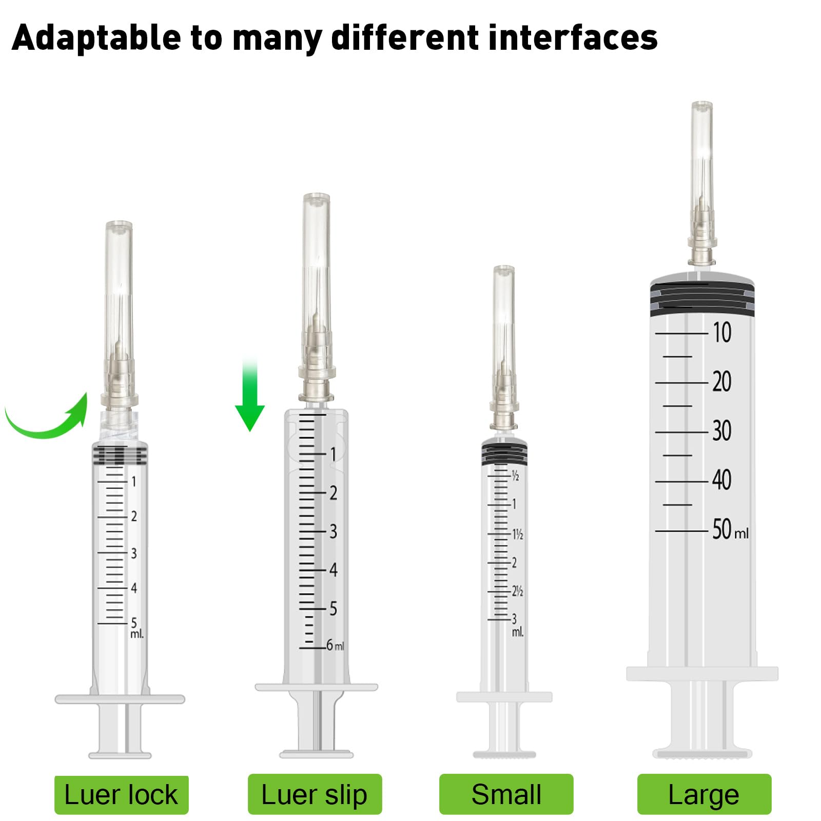 100Pack 27Ga 1/2 inch Needle Luer Lock Lab Dispensing Accessories for Measuring,Refilling Inks