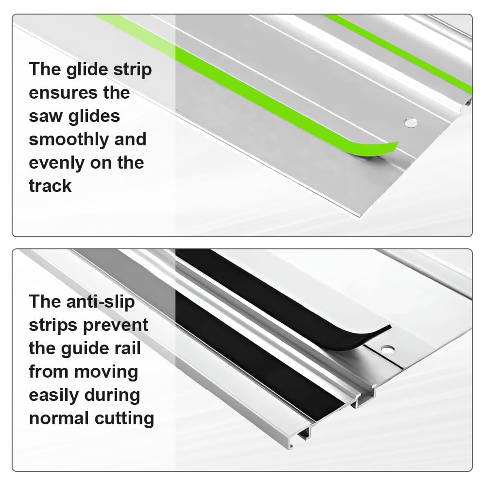 55 Inches Guide Rail FS-1400/2, 55" Track for Festool TS-55/TS-75 Track Saws, Aluminum Alloy