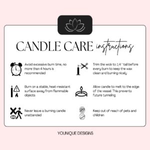 YouNique Designs Get Well Soon Candle 8oz, Get Well Candles, Post Surgery Gifts, Get Well Candle for Women, Men, Recovery After Surgery Gifts, Funny Surgery Recovery Gift (Lavender & Vanilla)