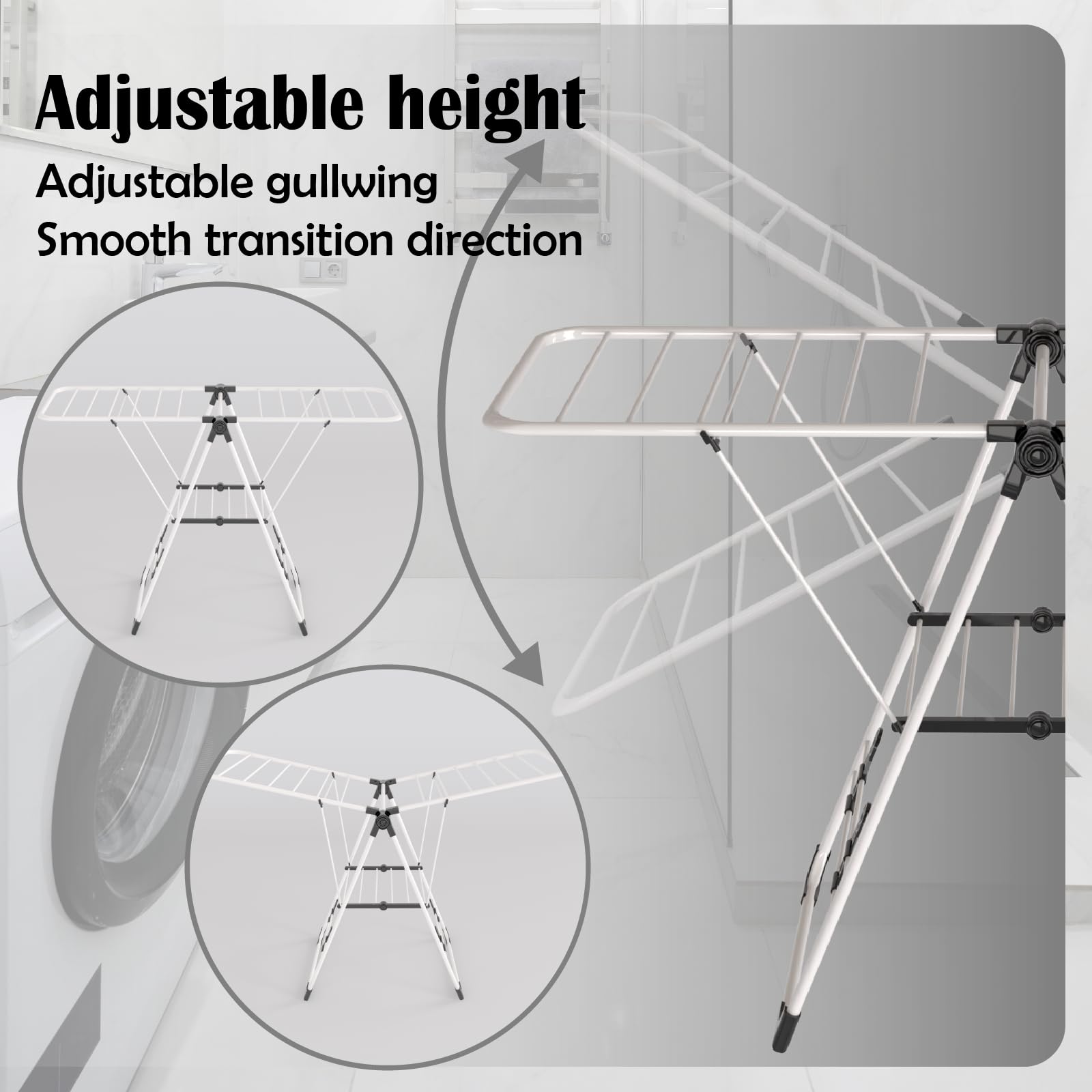 Maomo Premium Double Coat Drying Rack - Efficient and Space-Saving.No Installation Required