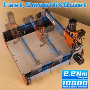 FoxAlien Masuter 3S CNC Router Machine with NEMA 23 Closed-Loop Stepper Motor, 400W Spindle 3 Axis Engraving Milling Machine for Wood Acrylic Aluminum Carving Cutting