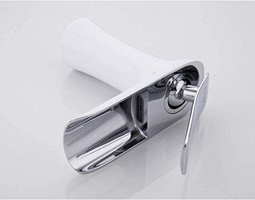 Kitchen Taps Kitchen Tap Kitchen Tap White Waterfall Basin Faucet Brass Mixer Bathroom Sink Faucets Deck Mount Bath Taps Faucet Water Sink Tap Crane