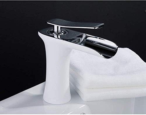 Kitchen Taps Kitchen Tap Kitchen Tap White Waterfall Basin Faucet Brass Mixer Bathroom Sink Faucets Deck Mount Bath Taps Faucet Water Sink Tap Crane