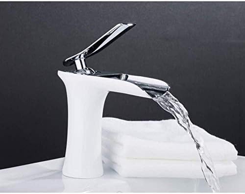 Kitchen Taps Kitchen Tap Kitchen Tap White Waterfall Basin Faucet Brass Mixer Bathroom Sink Faucets Deck Mount Bath Taps Faucet Water Sink Tap Crane