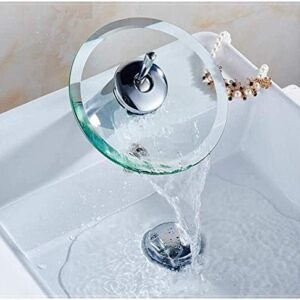 Kitchen Taps Kitchen Tap Faucet Waterfall Bathroom Faucet Single-Lever Basin Mixer Bath Chrome Faucet Brass Sink Faucet Glass Sink Faucet