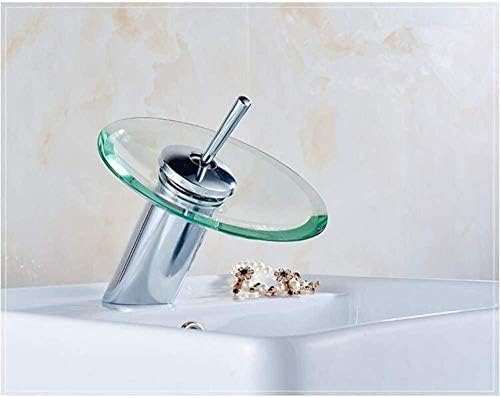 Kitchen Taps Kitchen Tap Faucet Waterfall Bathroom Faucet Single-Lever Basin Mixer Bath Chrome Faucet Brass Sink Faucet Glass Sink Faucet