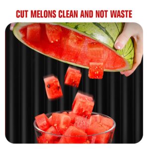 3 in 1 Watermelon Fork Slicer Cutter, 2024 New Summer Watermelon Cutting Tool, Stainless Steel Watermelon Popsicle Cutter Melon Cutter Knife Portability Fruit Fork for Kitchen Gadgets (Green)