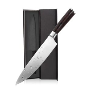 japanese chef knife, 8 inch, hc steel, paring knife, premium chef knife professional unique gift for men/women, mom/dad, premium gift box