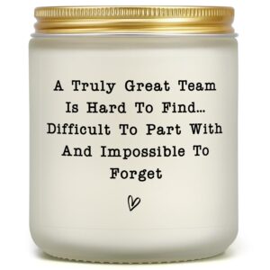 cingue leaving job gifts for coworkers, coworker appreciation gift, women men team gift, lavender scented candle, goodbye gifts for boss coach nurse, thank you, farewell, going away, retirement gifts