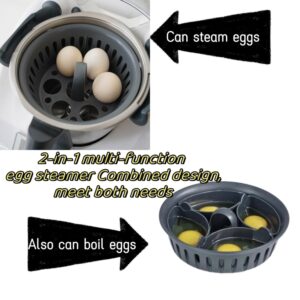 Generic 2-In-1 egg steamer Egg Boiler Poacher Insert Compatible with Thermomix TM5/TM6/TM31 compatible with Thermomix Accessories, grey