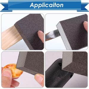 Eoppen 6Pcs Sanding Sponge 60 80 120 220 Coarse Medium Fine Grit Sanding Block Washable and Reusable for Wood, Metal, Wall Polish