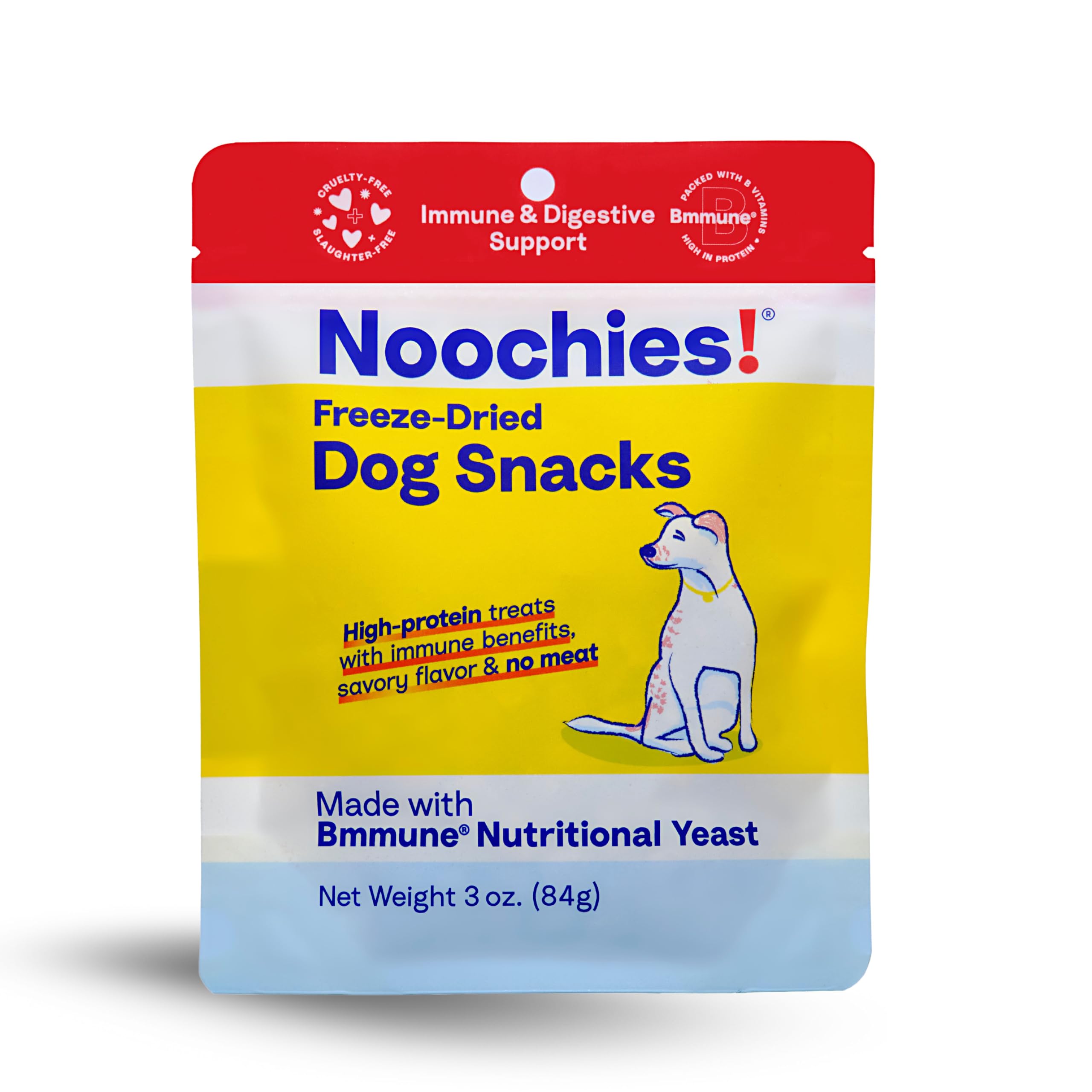 Noochies! High-Protein Freeze-Dried Dog Snacks with Bmmune - Grain-Free, Healthy, Hypoallergenic Dog Treats - Natural Snacks for Dogs (3 Ounce (Pack of 1))