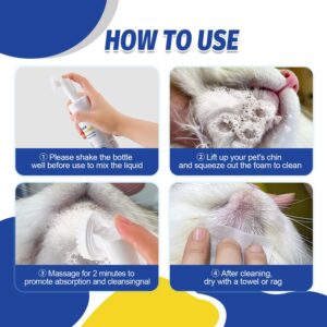 Ninibabie Cat Black Seed Cleaner,Remove Cat Chin Blackheads,Cat Acne Chin Treatment,2-in-1 Wash and Brush,Cruelty-Free and Freshness 5.07 fl.oz