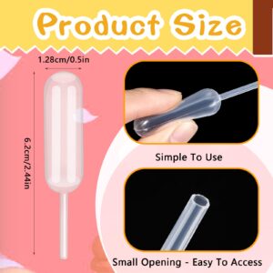 Yuanchu Plastic Pipettes,100 Pcs 4ml Cupcake Pipettes Dropper Transfer Squeeze Syringes Disposable Pipettes Suitable for Chocolate Cupcakes Strawberries Mini Cakes Kitchen Supplies