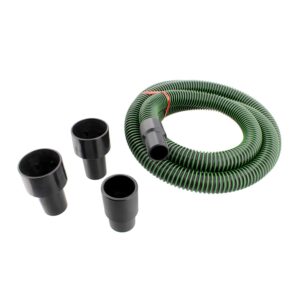 DCT Dust Collector Accessories Kit – 1.25in x 10ft Vacuum Hose, Dust Collection Fittings, and Vacuum Reducer