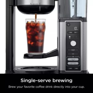 Ninja Hot & Iced XL Coffee Maker with Rapid Cold Brew, 4 Brew Styles, 8 Sizes Small Cup to Travel Mug, Single-Serve Coffee Brewer, 12-Cup Carafe, Permanent Filter, Removable Reservoir, Black, CM371 (Renewed)