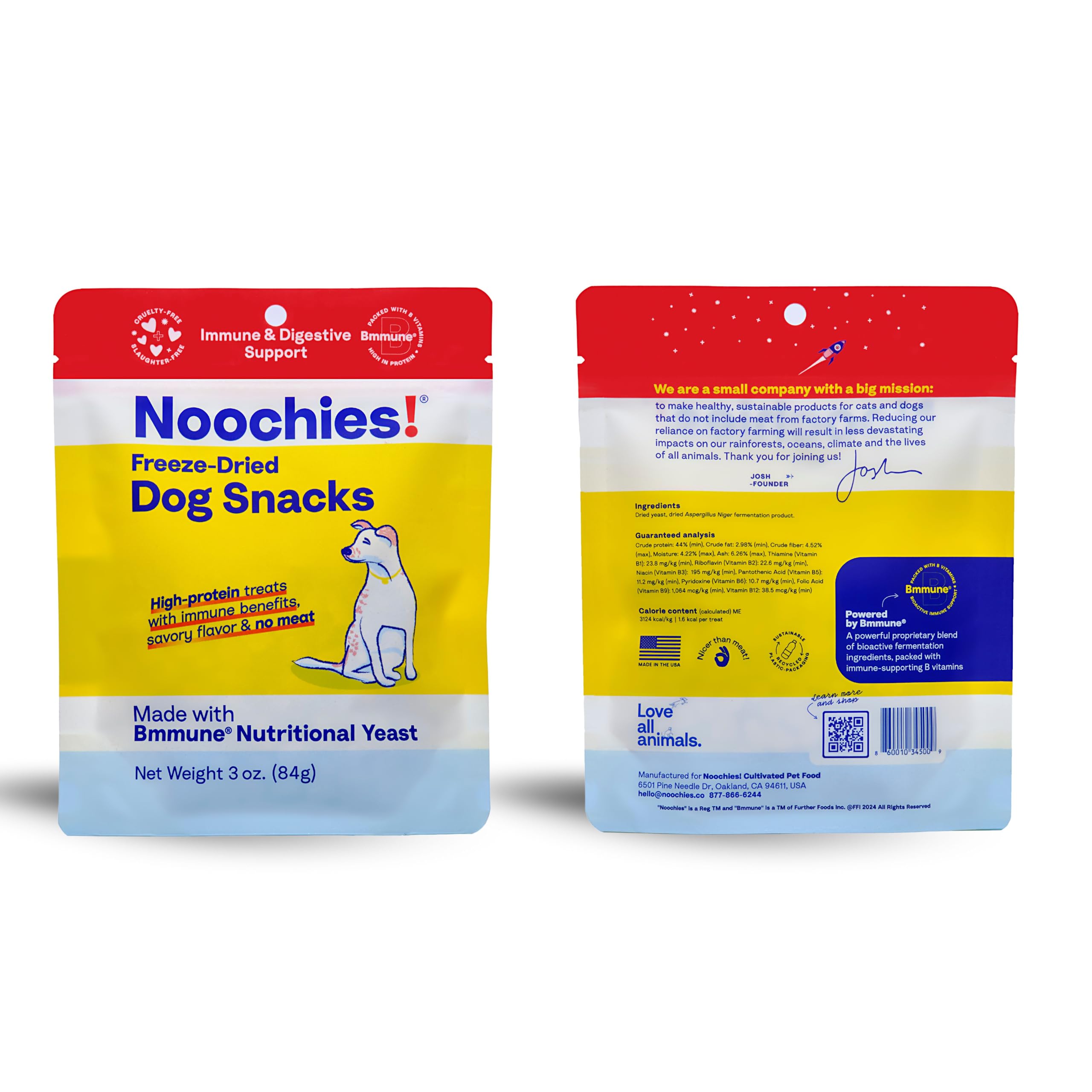 Noochies! High-Protein Freeze-Dried Dog Snacks with Bmmune - Grain-Free, Healthy, Hypoallergenic Dog Treats - Natural Snacks for Dogs (3 Ounce (Pack of 1))