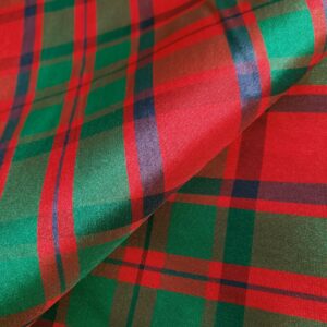 generic ribbon taffeta holiday plaid - hunter green, red, blue - christmas tartan fabric 58"" by the yard, taffhgp01