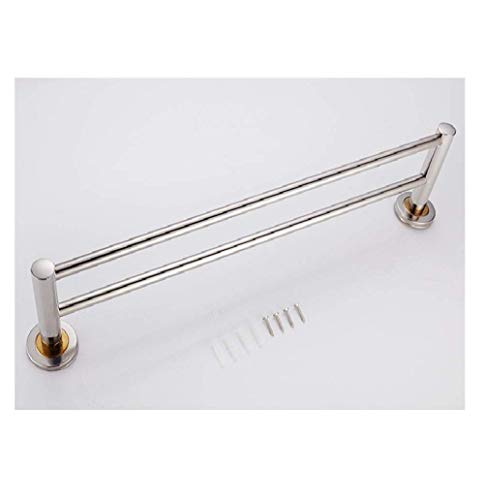 Towel Racks QLDFX Towel Rack Towel Rail Bath Towel Shelf Towel Storage Bath Towel Rail Single Towel Bar Fordouble Rod Stainless Steel Bright Bathroom Kitchen Shower Wall Hanging Towel Rack-40cm Towel