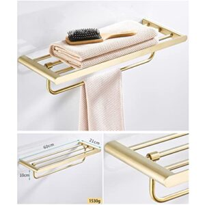 Towel Racks Towel Rail Towel Rails Towel Racks, for Bathroom,Towel Bar Wall Mounted Hand Towel Bar Bathroom Towel Holder Kitchen Dish Cloths Hanger/Bath Towel Rack 60Cm/a