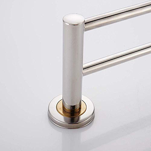 Towel Racks QLDFX Towel Rack Towel Rail Bath Towel Shelf Towel Storage Bath Towel Rail Single Towel Bar Fordouble Rod Stainless Steel Bright Bathroom Kitchen Shower Wall Hanging Towel Rack-40cm Towel