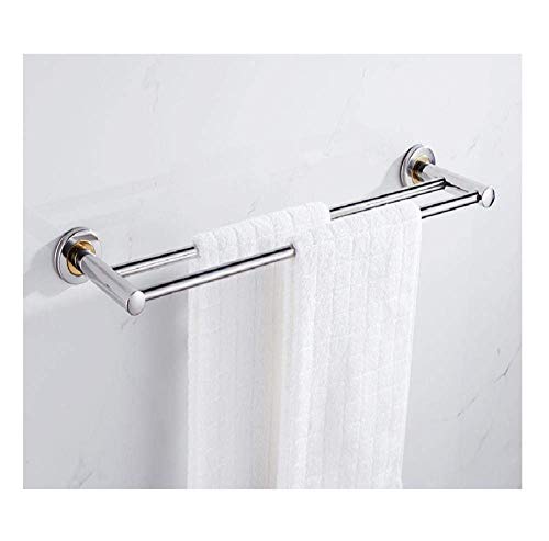 Towel Racks QLDFX Towel Rack Towel Rail Bath Towel Shelf Towel Storage Bath Towel Rail Single Towel Bar Fordouble Rod Stainless Steel Bright Bathroom Kitchen Shower Wall Hanging Towel Rack-40cm Towel