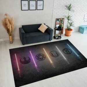 generic starwars rug, starwars emblem rug, boys room rug nl396.3 (47”x70”)=120x180cm = 3.9 ft x 5.9 ft