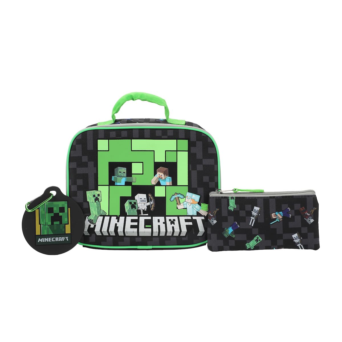 Minecraft Creeper 4-Piece Lunch Kit (Including Allergy Alert Tag)