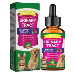 dog uti treatment cat urinary tract infection treatment drops cat uti remedy - natural formula rich in cranberry and vitamin c