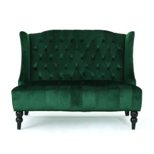 NicBex Tra-LS-00041-DX Love Seats, 50.25'' L x34'' W x 38.5'' H, Emerald