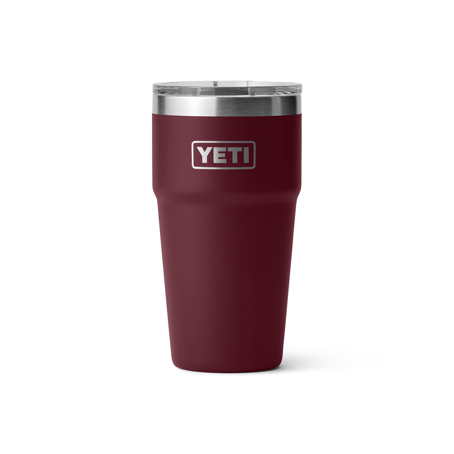 YETI Rambler 20 oz Stackable Tumbler, Stainless Steel, Vacuum Insulated with MagSlider Lid, Wild Vine Red