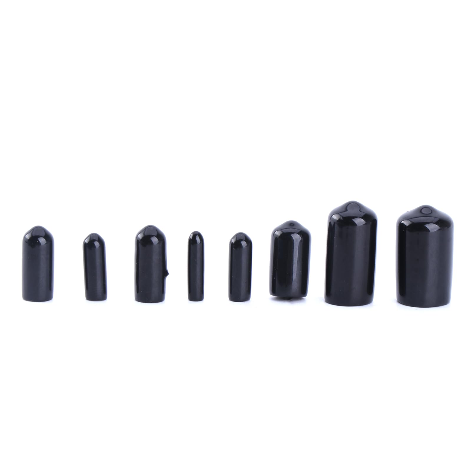 IWOMA 180pcs Rubber End Caps Set Round Tube Set Protective Caps Not-Slip Round Protective Caps Multiple Size Caps