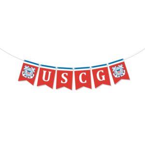 military uscg banner,us coast guard graduation parties, retirement, welcome home & birthdays party decoration supplies