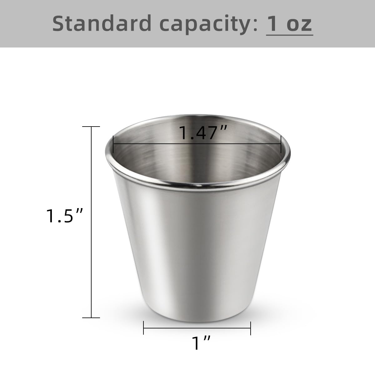 12 Pack Stainless Steel Shot Drinking Cups 1 Ounce Metal Shot Glasses Espresso Shot Cup Whiskey Shot Glass Drinking Tumbler for Wine Drinking Vessel for Home Bar Restaurant Travel Camping Party (30ml)