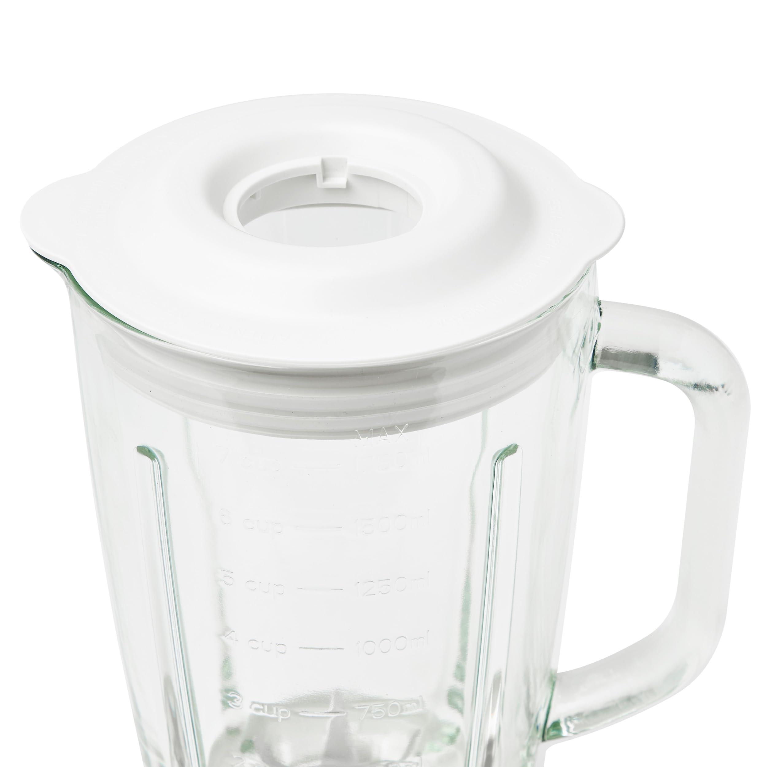 Haden Power Blender, 1.75 Liter Glass Jug, High Power 700W Motor, 5 Speed Settings, Pulse and Ice Crush Buttons, Stainless Steel, Ivory/Chrome