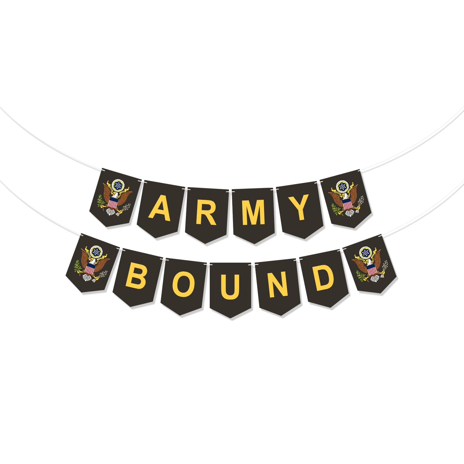 Military Army Bound Banner,Army Bootcamp Banner For Military Recruits Army Farewell Party Welcome Ceremony Party,Army Graduation Parties Retirement Party Decoration Supplies