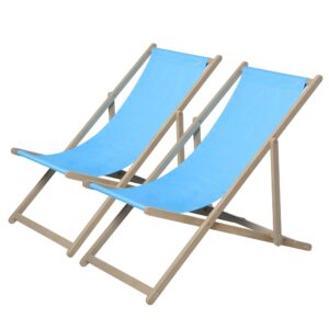 harmogzen beach sling patio chair set of 2,wooden folding outdoor chairs for outside 3 level height adjustable, portable reclining beach chair