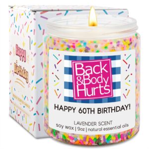 gspy 60th birthday candles, 60th birthday gifts for women, men - funny birthday gifts for 60 year old woman - 60th birthday gifts ideas, happy 60th birthday gifts for friend, sister, mom, wife