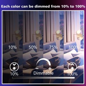 FTL BR20 LED Light Bulbs Color Changing, R20 Dimmable Flood Light Bulbs for Recessed Lighting, 30 Colors,2700K-6000K, Timer, 6-Pack