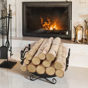 Prsildan 12 Pack White Birch Logs for Fake Fireplace Decorative Natural Birch Tree Branches Wood DIY Fire Logs Crafts for Indoor Outdoor Gas Faux Fireplace Filler Decoration (0.8"-1.6" Dia)