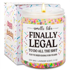 gspy 21st birthday candles - 21st birthday gifts for her, him - cool 21st birthday gifts, gifts for 21st birthday female, male - 21 year old birthday gifts for girl, boy, daughter, friend, son