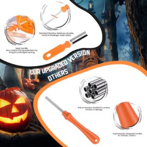 SXLXFLPDR 16PCS Pumpkin Carving Kit Tools,Halloween Professional Pumpkin Carving Tool for Adults,Pro Stainless Steel Carving Knives Scraper with LED Candle,Jack o Lantern Carvi