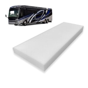 foamma 12" x 28" x 72" high density rv bunk mattress replacement, firm, durable, premium comfort, usa made, no cover