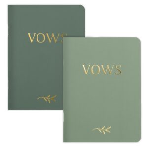 zicoto elegant vow books with gold foil lettering for your wedding - perfectly sized vow books with plenty of pages to write whatever is on your heart - a beautiful addition for the wedding day